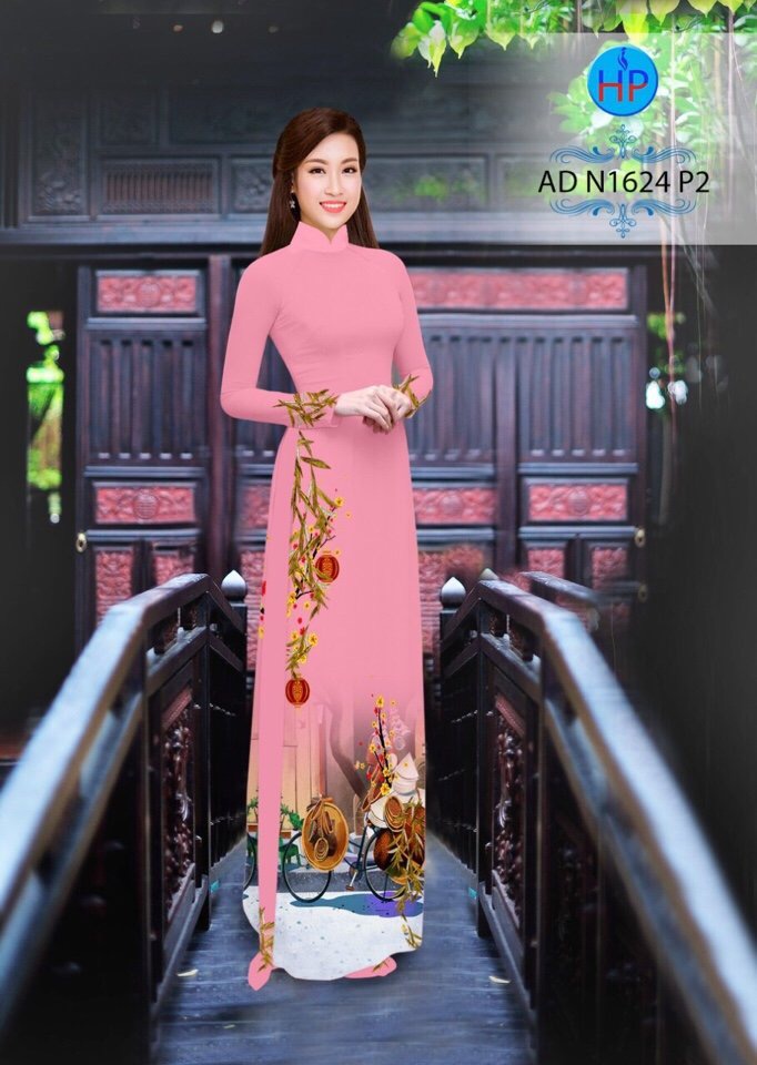 Vải áo dài hoa mai AD N1624 - 1001 Mẫu Vải Áo Dài Đẹp Đang Được Ưa Chuộng Nhất